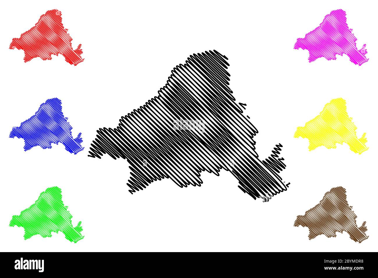 Solingen City (Federal Republic of Germany, North Rhine-Westphalia) map ...
