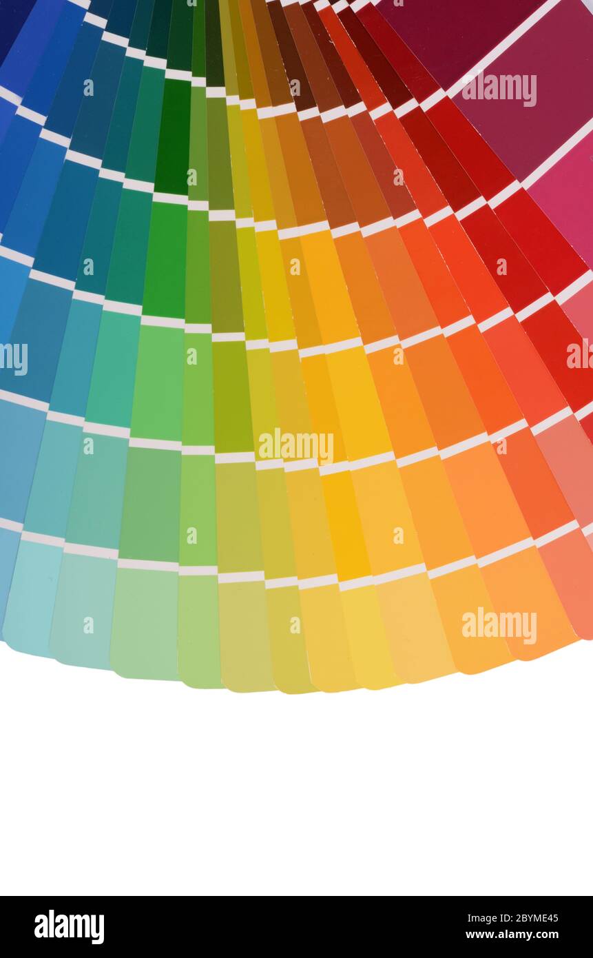 The color palette isolated on white Stock Photo - Alamy