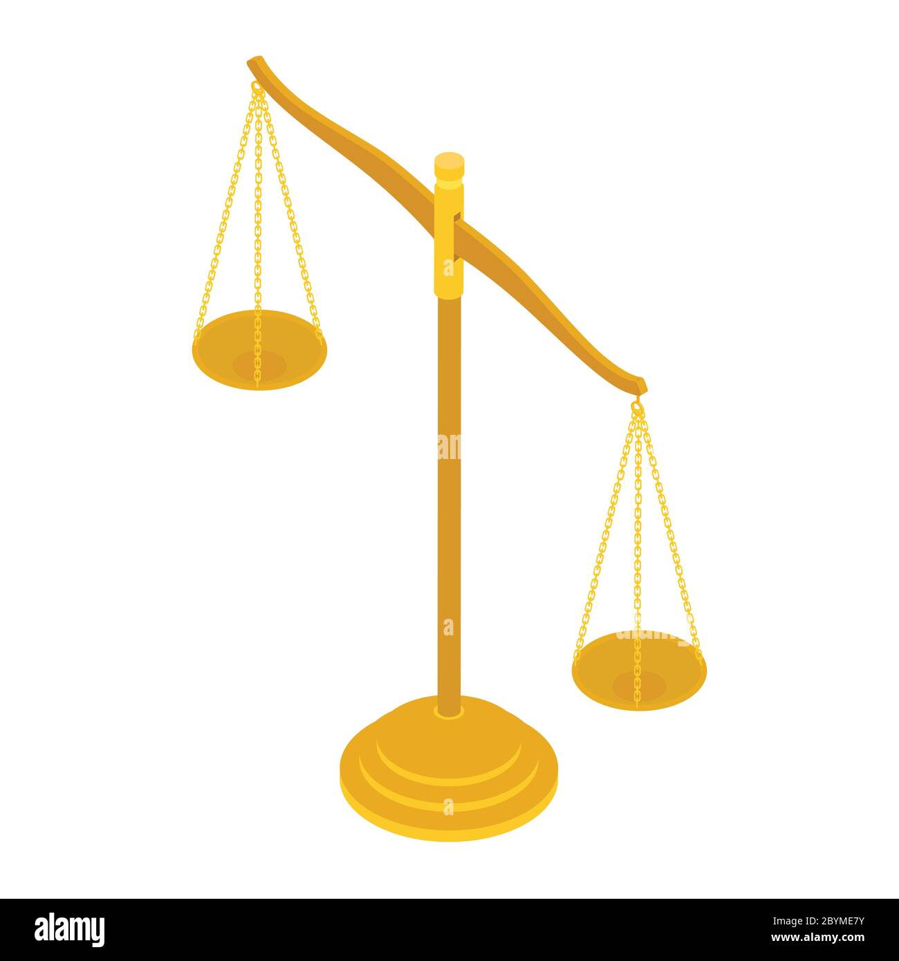 Uneven Balance Scale Clip Art