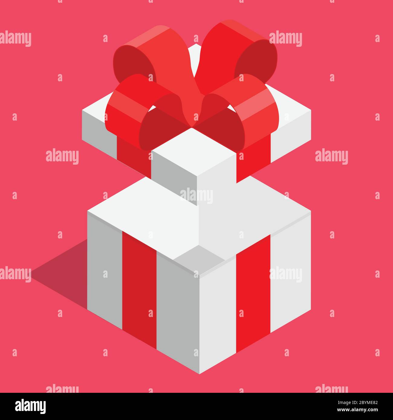 Surprise gift box. Vector. Isometric view Stock Vector Image & Art - Alamy