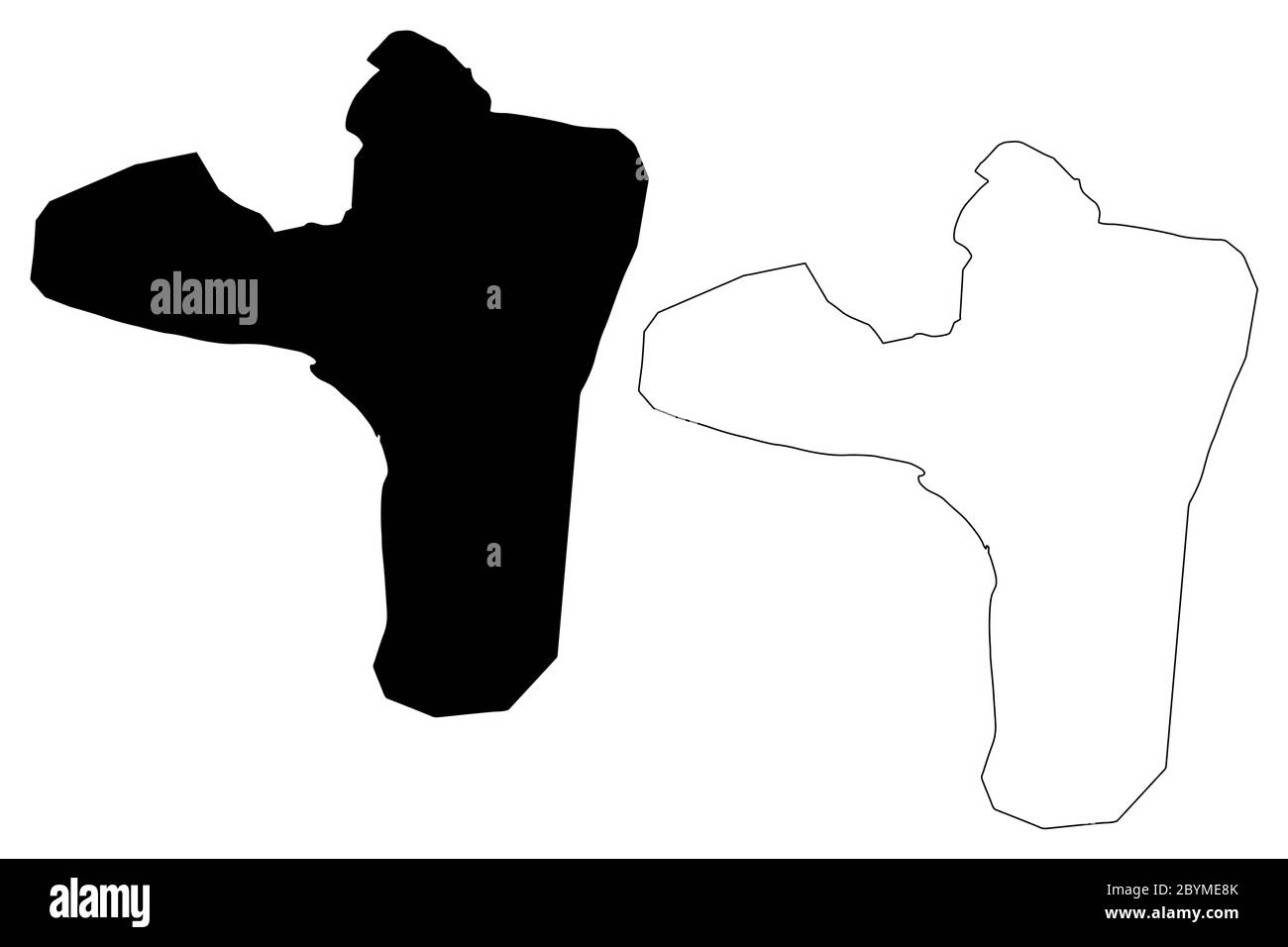 Vientiane City (Lao People's Democratic Republic, Laos) map vector ...