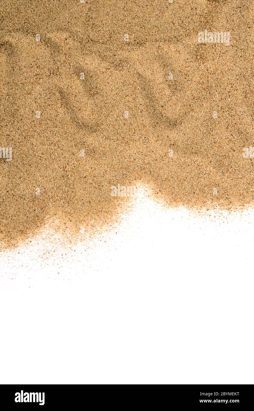 The sand isolated on white background Stock Photo - Alamy