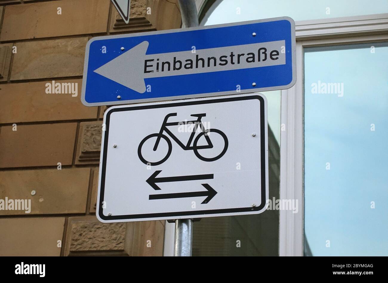 28.02.2020, Mannheim, Baden-Wuerttemberg, Germany - Traffic Signs: One ...
