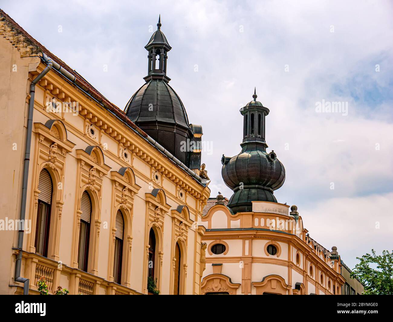 Historic architecture in Papa, Hungary on a sunny day Stock Photo - Alamy
