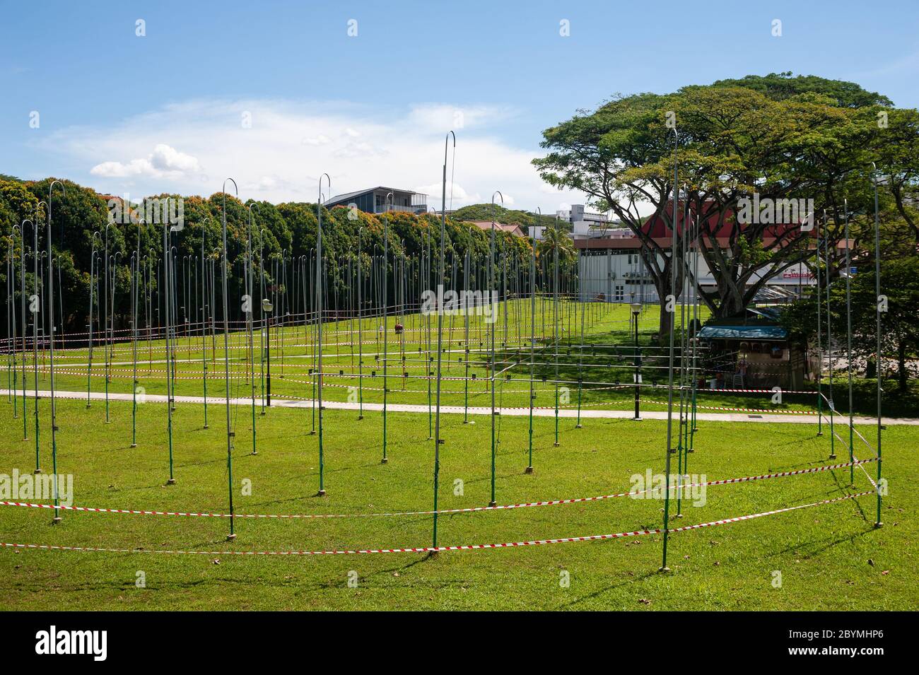 Cordoned off demarcation barrier hi-res stock photography and images ...