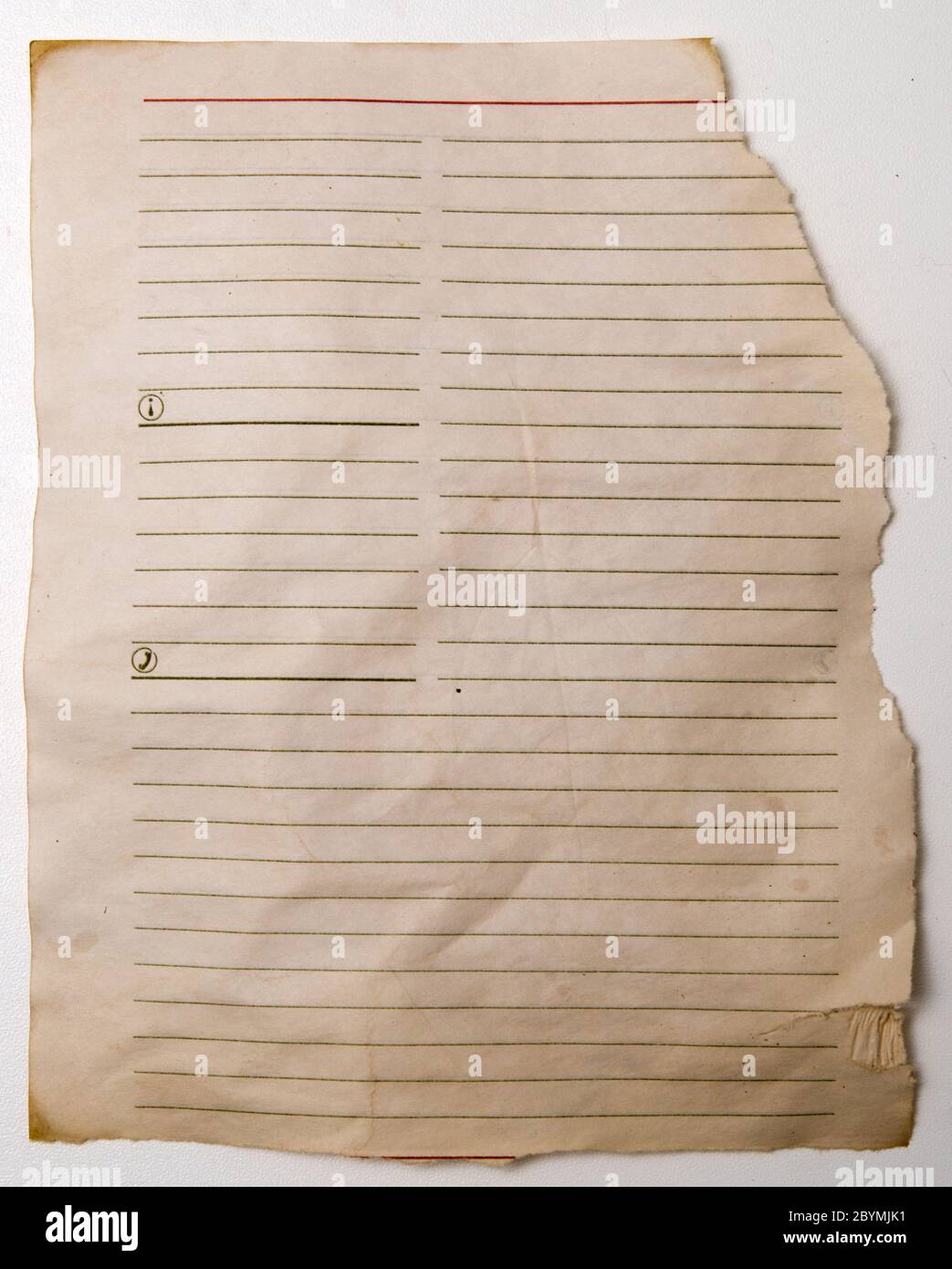 sheet of paper Stock Photo - Alamy