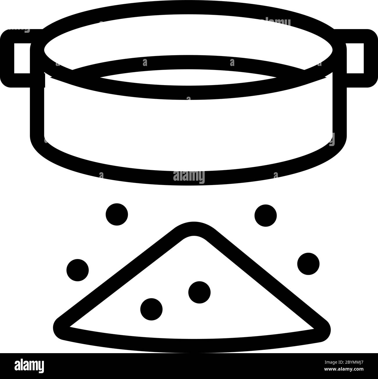 sifting flour icon vector outline illustration Stock Vector Image & Art ...