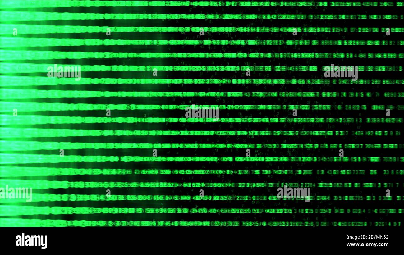 Dynamic green digital matrix code hi-res stock photography and images ...