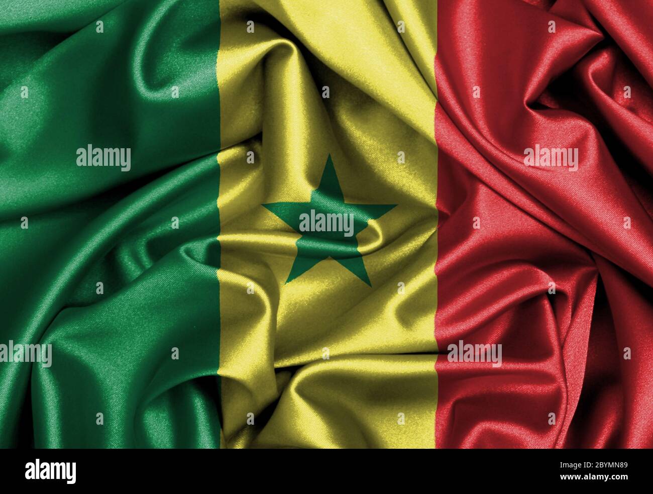 Satin flag, three dimensional render Stock Photo - Alamy
