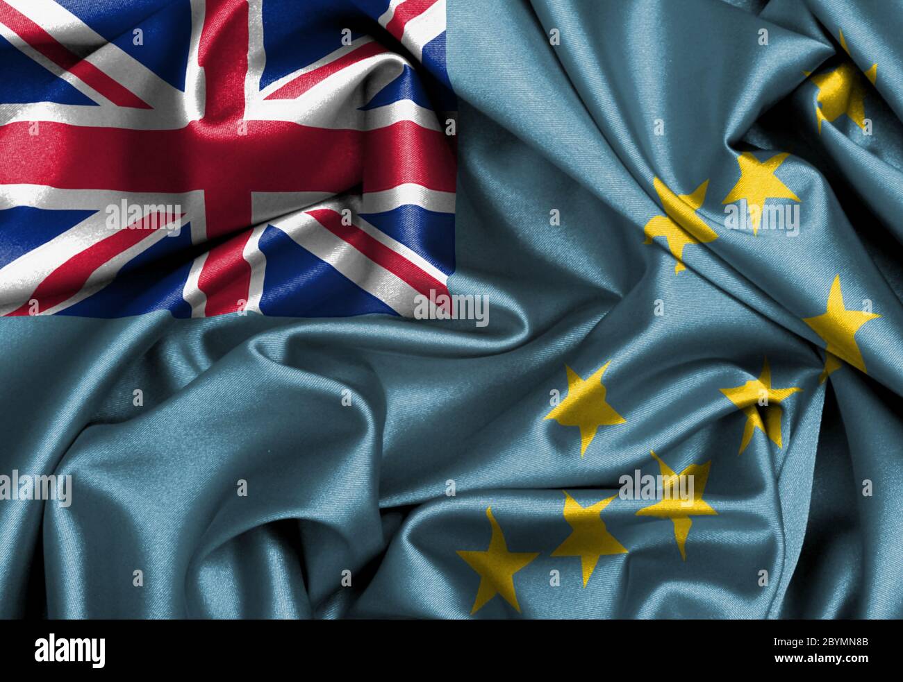 Satin flag, three dimensional render Stock Photo - Alamy