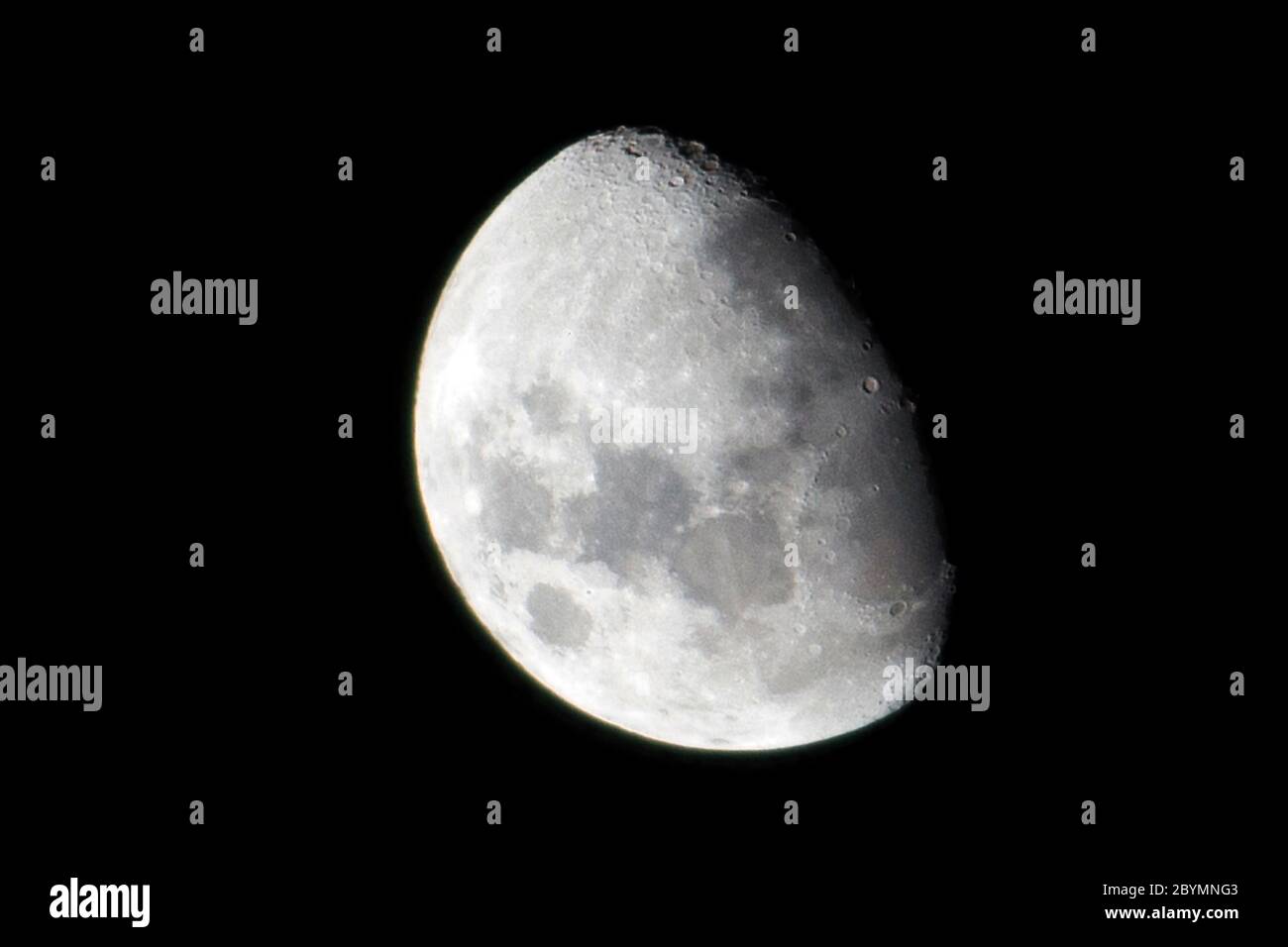 close-up shoot moon isolated background from earth ground Stock Photo ...