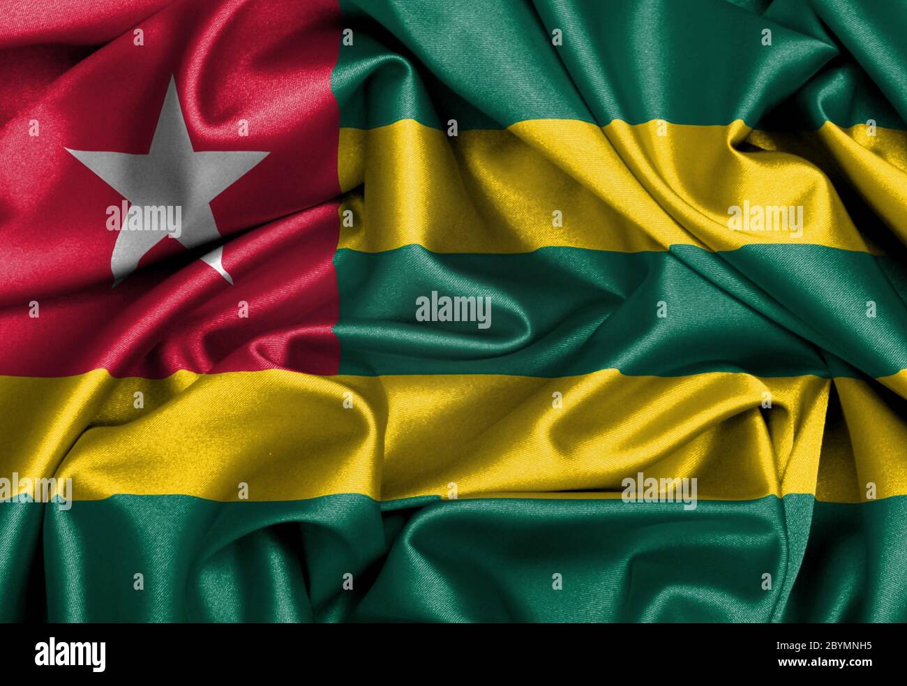 Satin flag, three dimensional render Stock Photo - Alamy