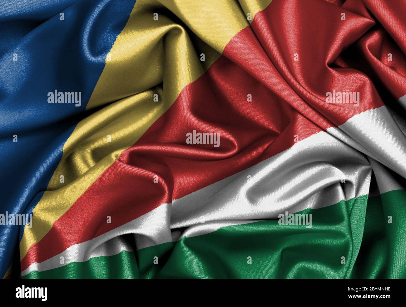 Satin flag, three dimensional render Stock Photo - Alamy