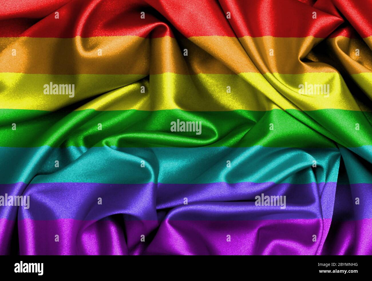 Satin flag, three dimensional render Stock Photo - Alamy