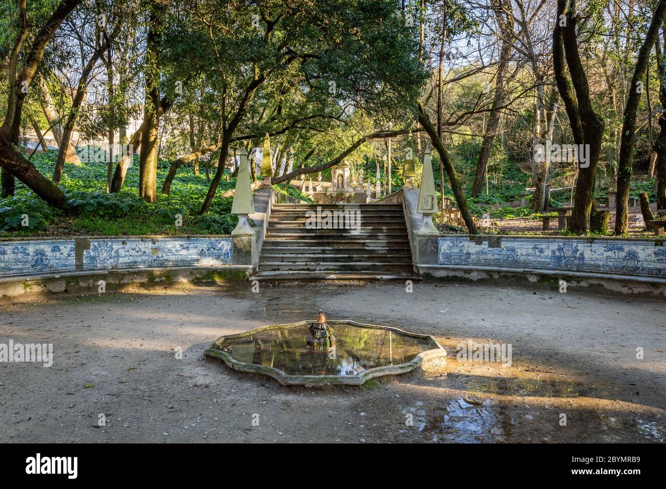 Garden of the Mermaid, Coimbra, Portugal Stock Photo - Alamy