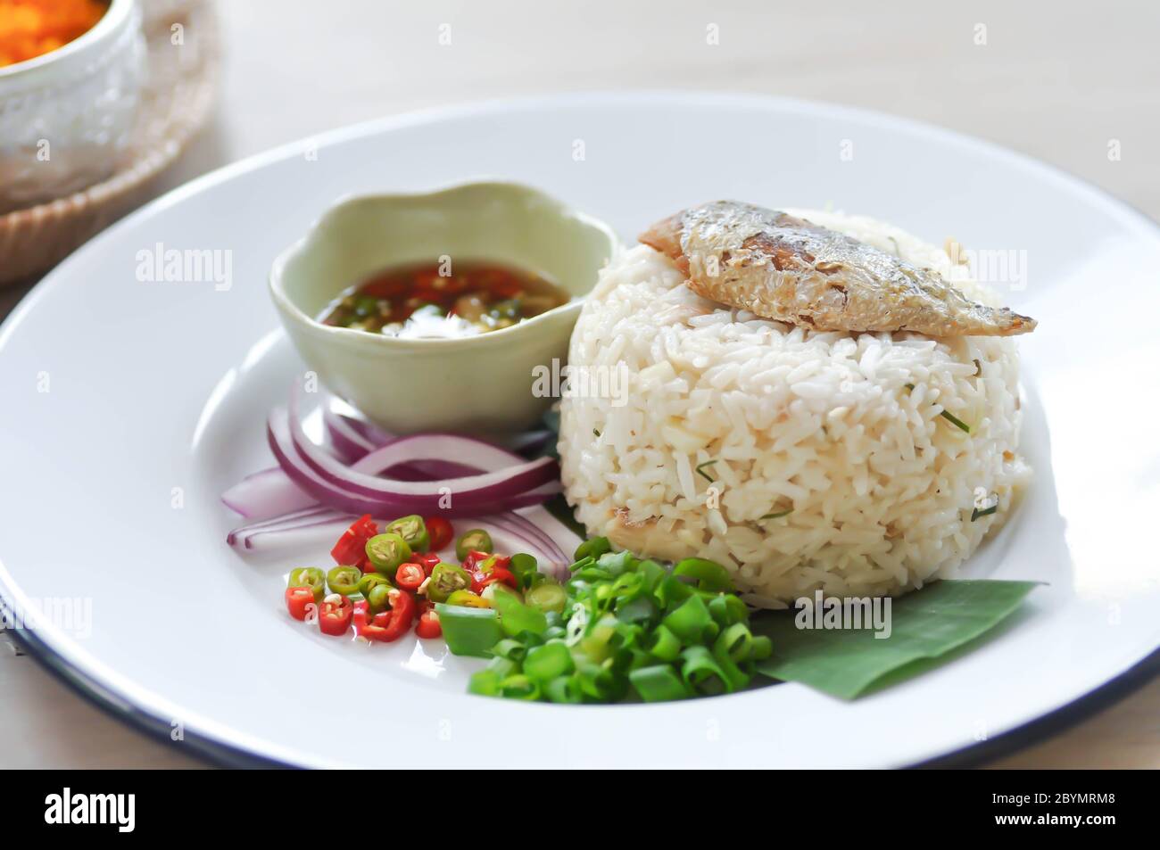 Thai style fried mackerel hi-res stock photography and images - Alamy