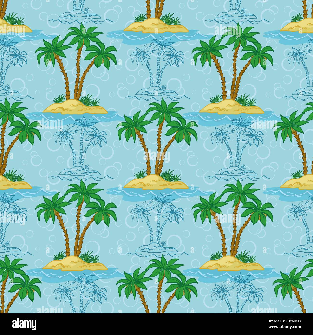 Palm trees pattern hi-res stock photography and images - Alamy