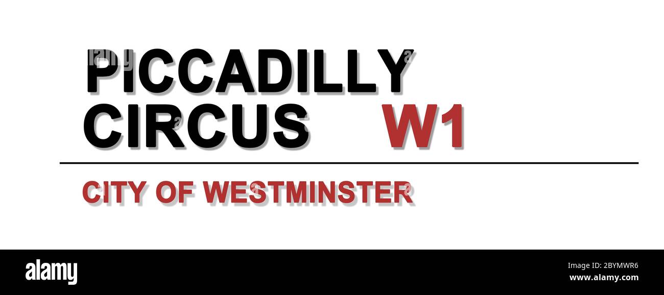 Piccadilly circus central london Cut Out Stock Images & Pictures - Alamy