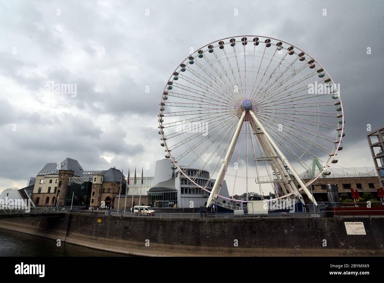 Cologne, Germany. 10th June, 2020. A 55-metre high Ferris wheel of the ...