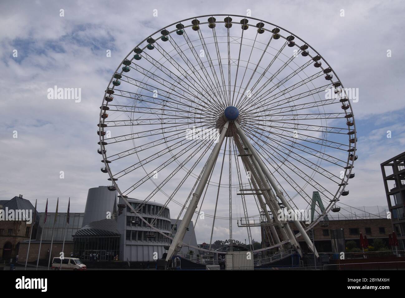 Cologne, Germany. 10th June, 2020. A 55-metre high Ferris wheel of the ...