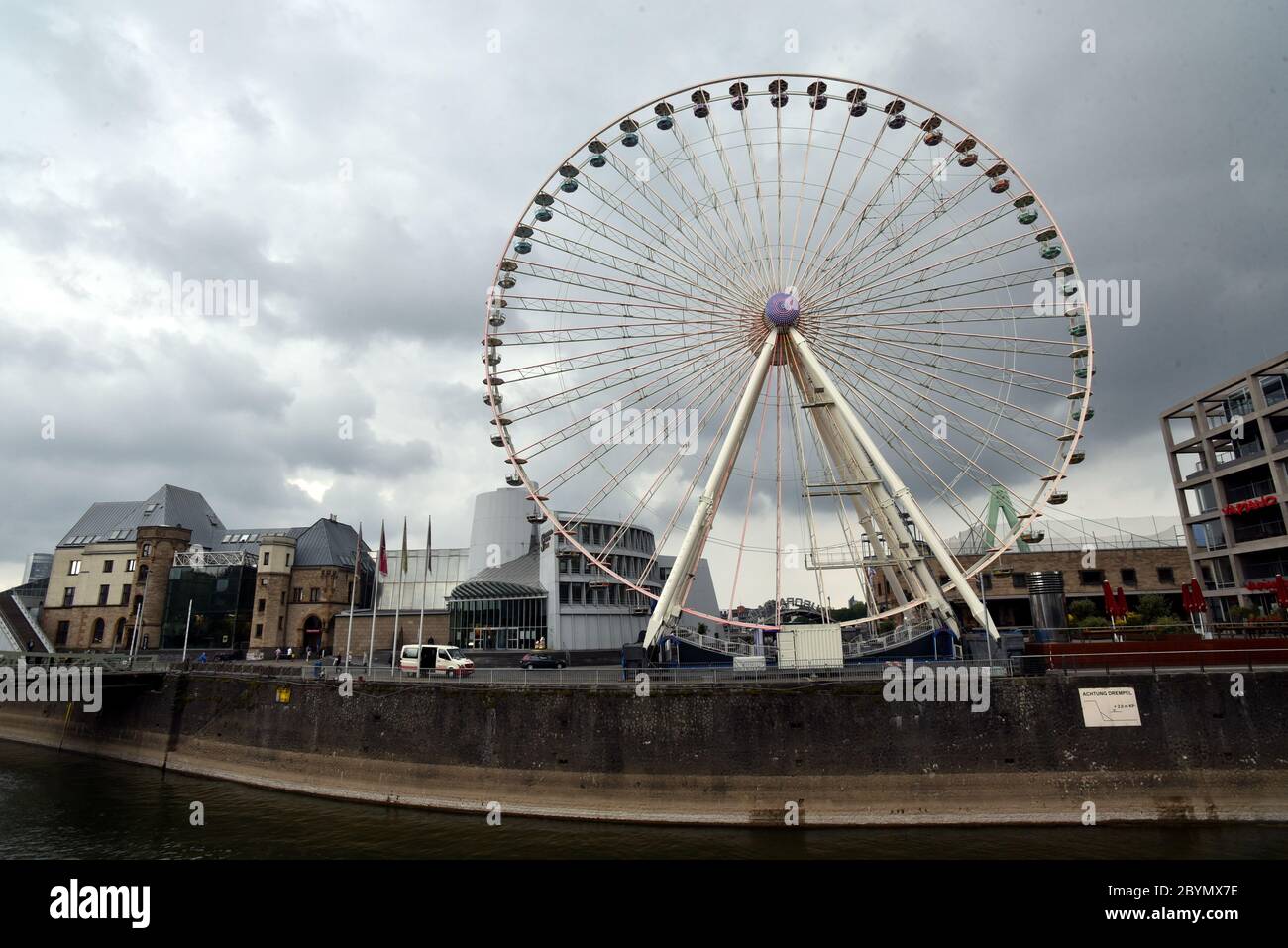 Cologne, Germany. 10th June, 2020. A 55-metre high Ferris wheel of the ...