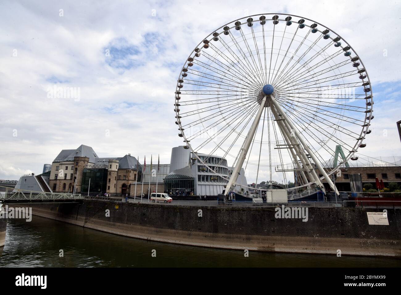 Cologne, Germany. 10th June, 2020. A 55-metre high Ferris wheel of the ...