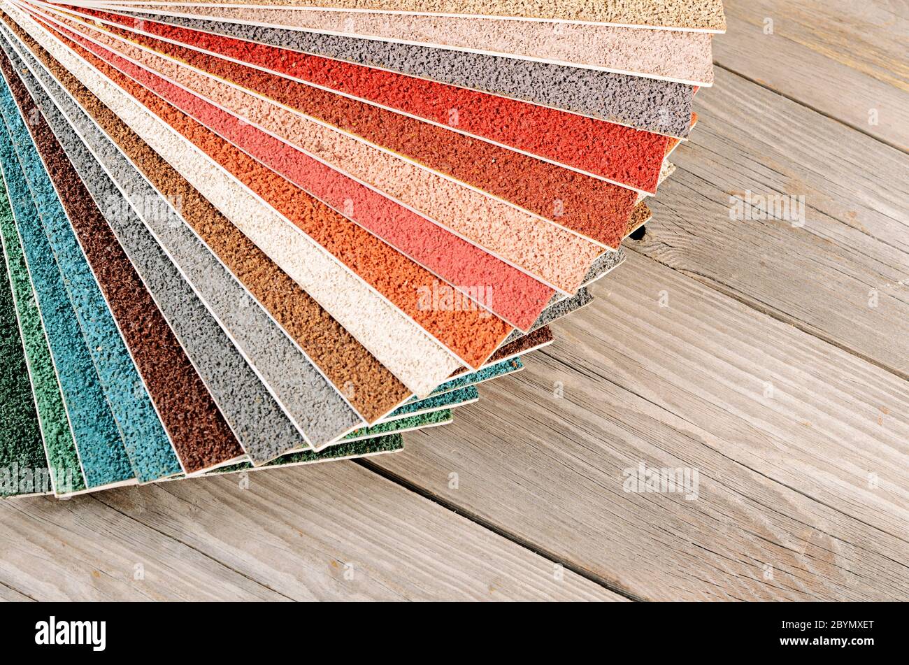 Color palette on the wooden background Stock Photo - Alamy