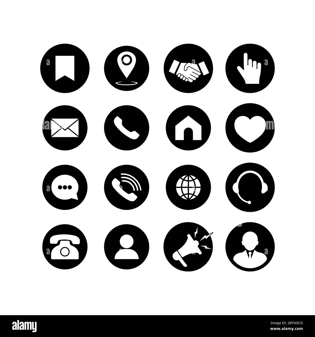 Landline phone and email Stock Vector Images - Alamy