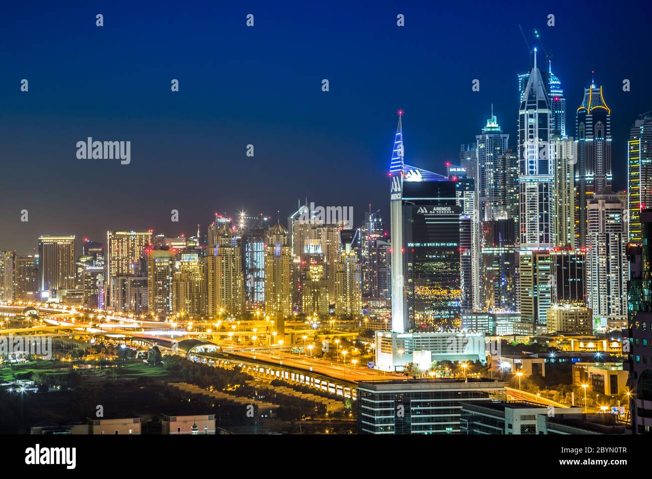 Dubai downtown. East, United Arab Emirates architecture Stock Photo - Alamy