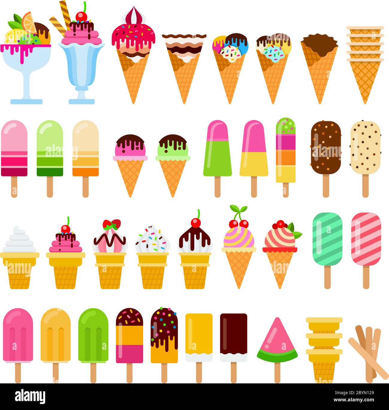Waffle horns Stock Vector Images - Alamy