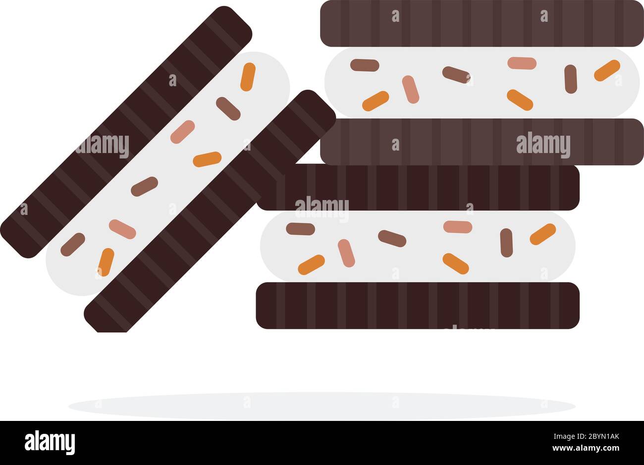 Many vanilla chocolate tasty Stock Vector Images - Alamy