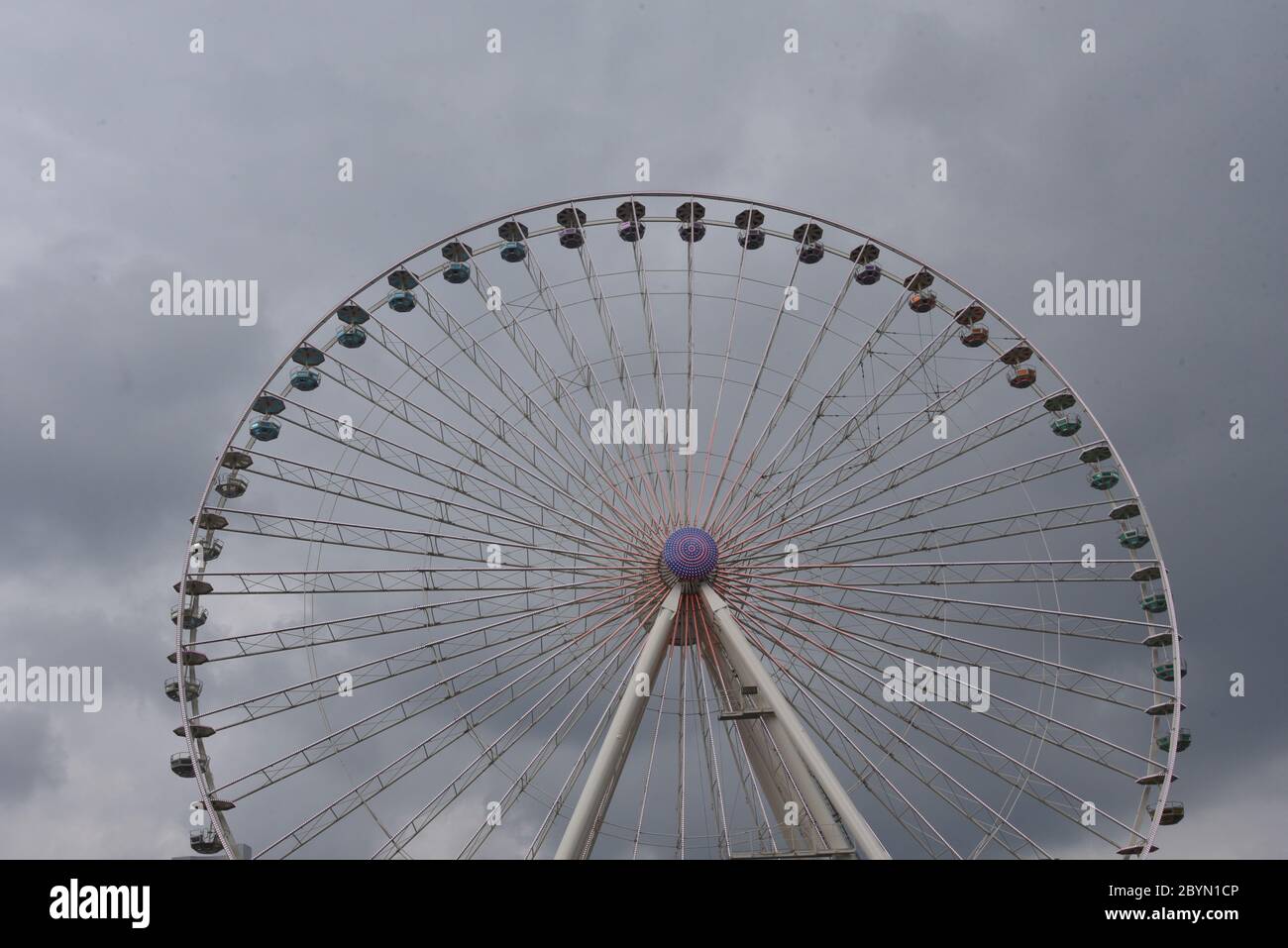 Cologne, Germany. 10th June, 2020. A 55-metre high Ferris wheel of the ...