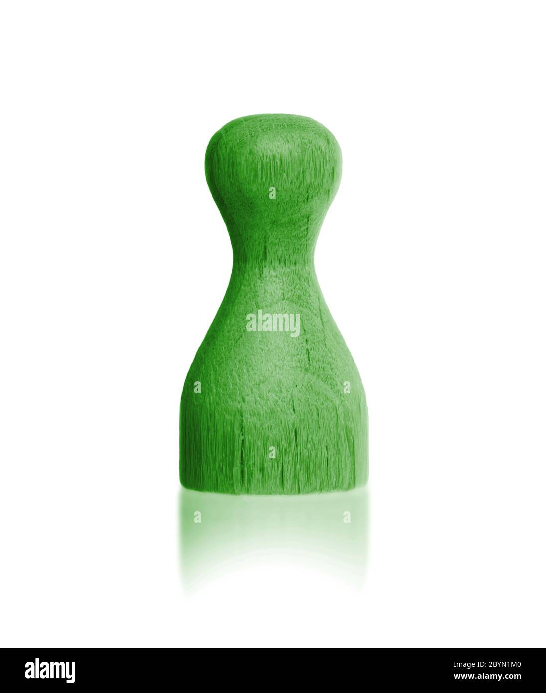 Wooden pawn with a solid color Stock Photo - Alamy