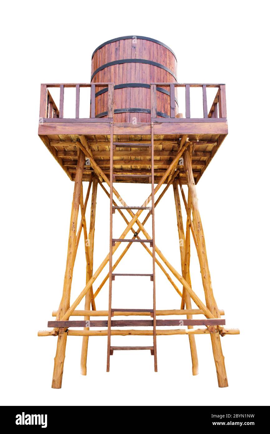 hall of tanks for water storage tower make with wood and oak tank ...