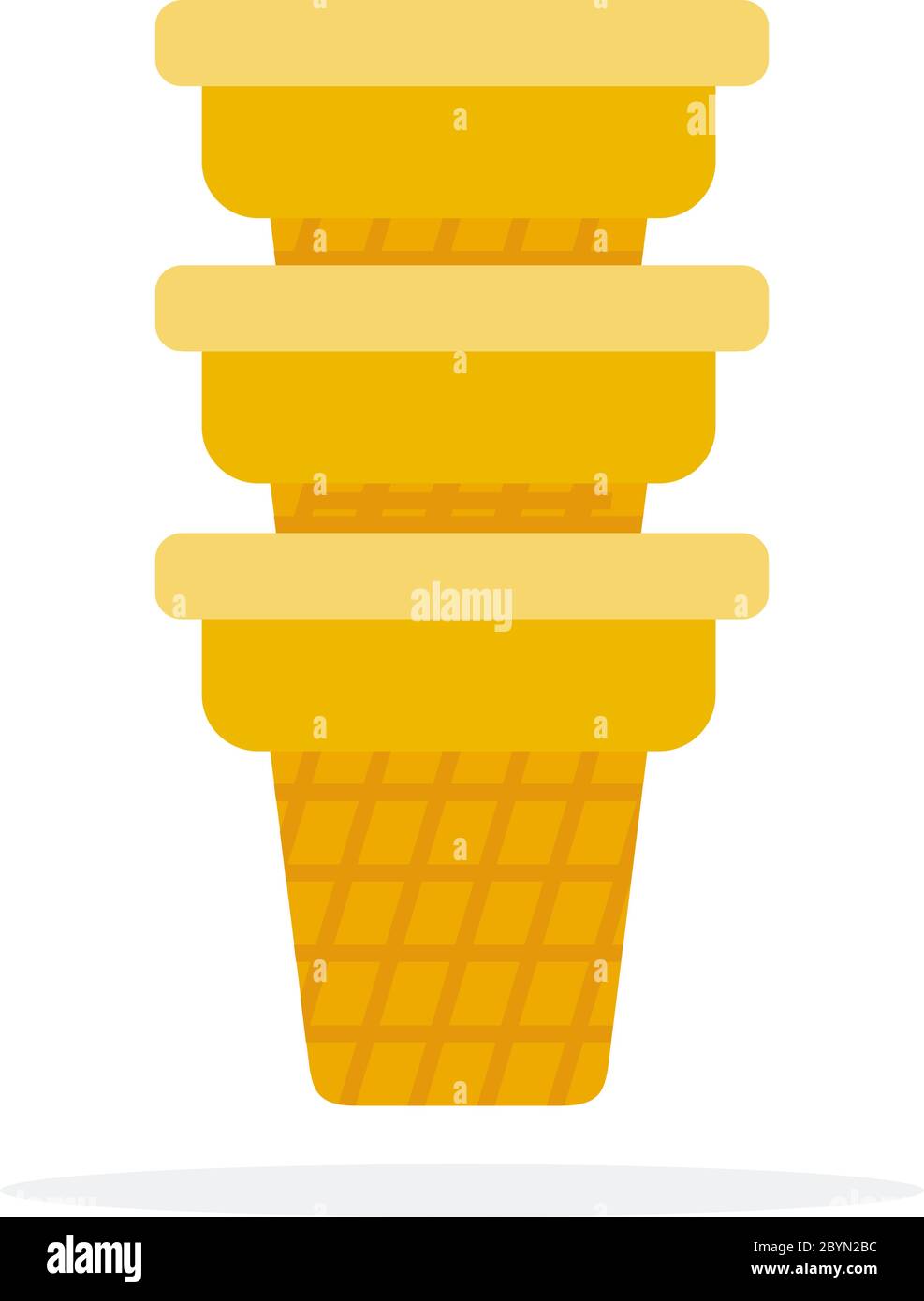 Square wafer cups vector flat isolated Stock Vector Image & Art - Alamy