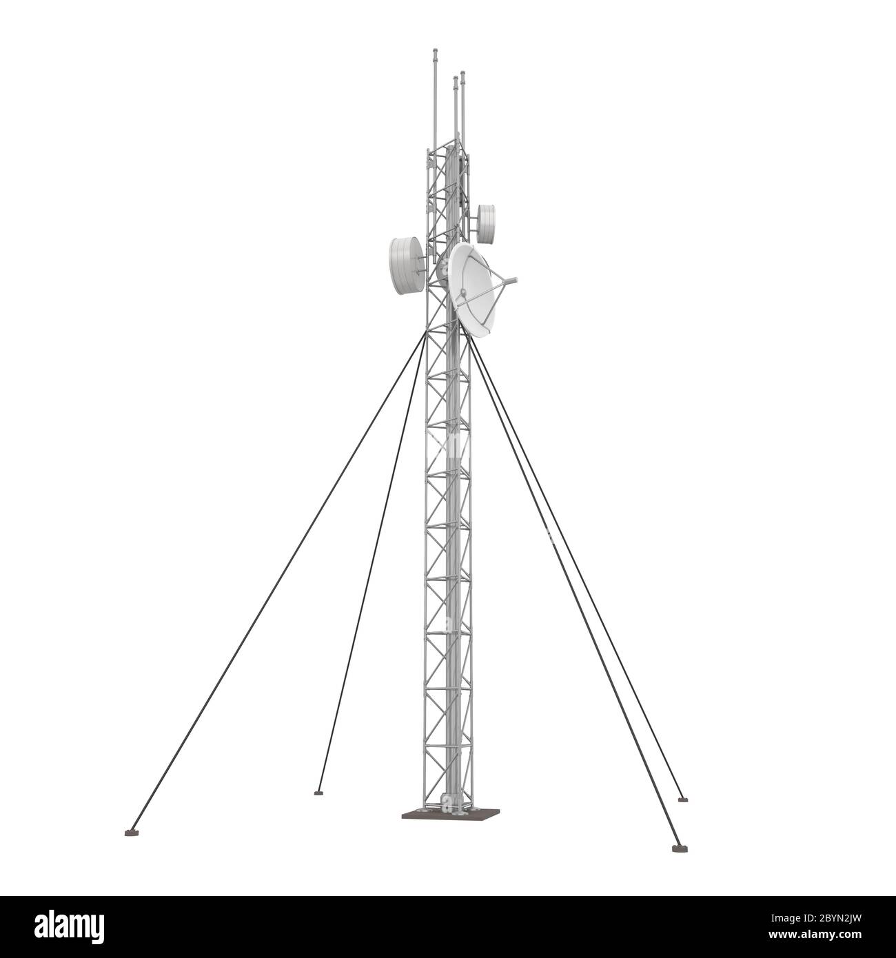 Communication Tower Isolated Stock Photo - Alamy