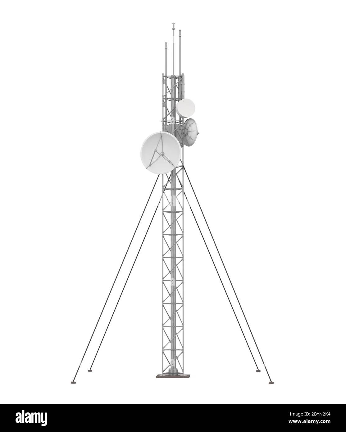 Communication Tower Isolated Stock Photo - Alamy