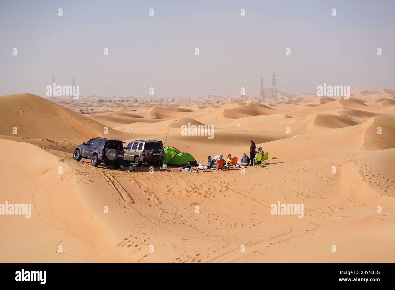 Abu Dhabi / United Arab Emirates - February 5, 2020: large group of ...