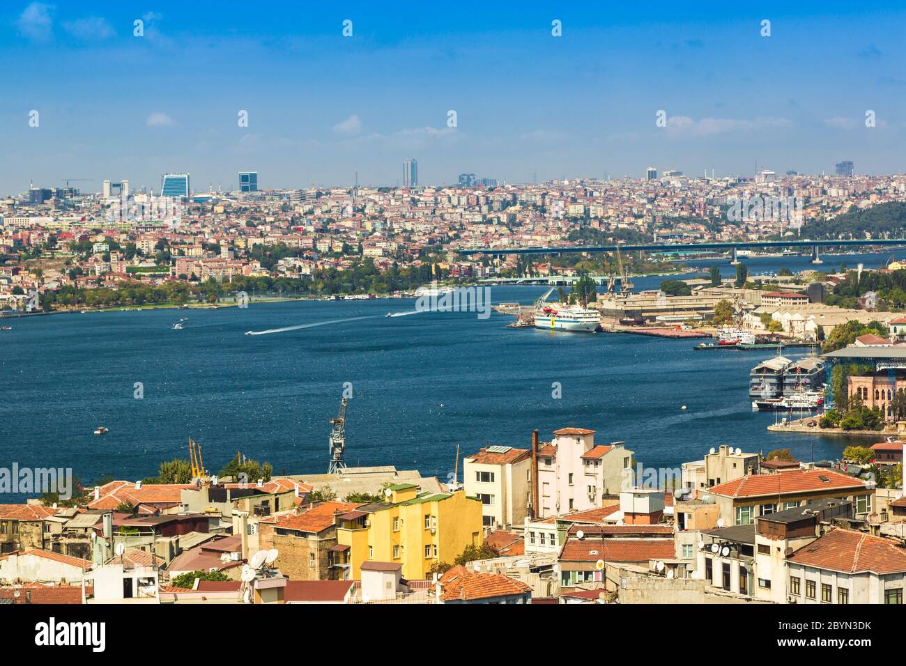Istanbul panoramic view from Galata tower. Turkey Stock Photo - Alamy