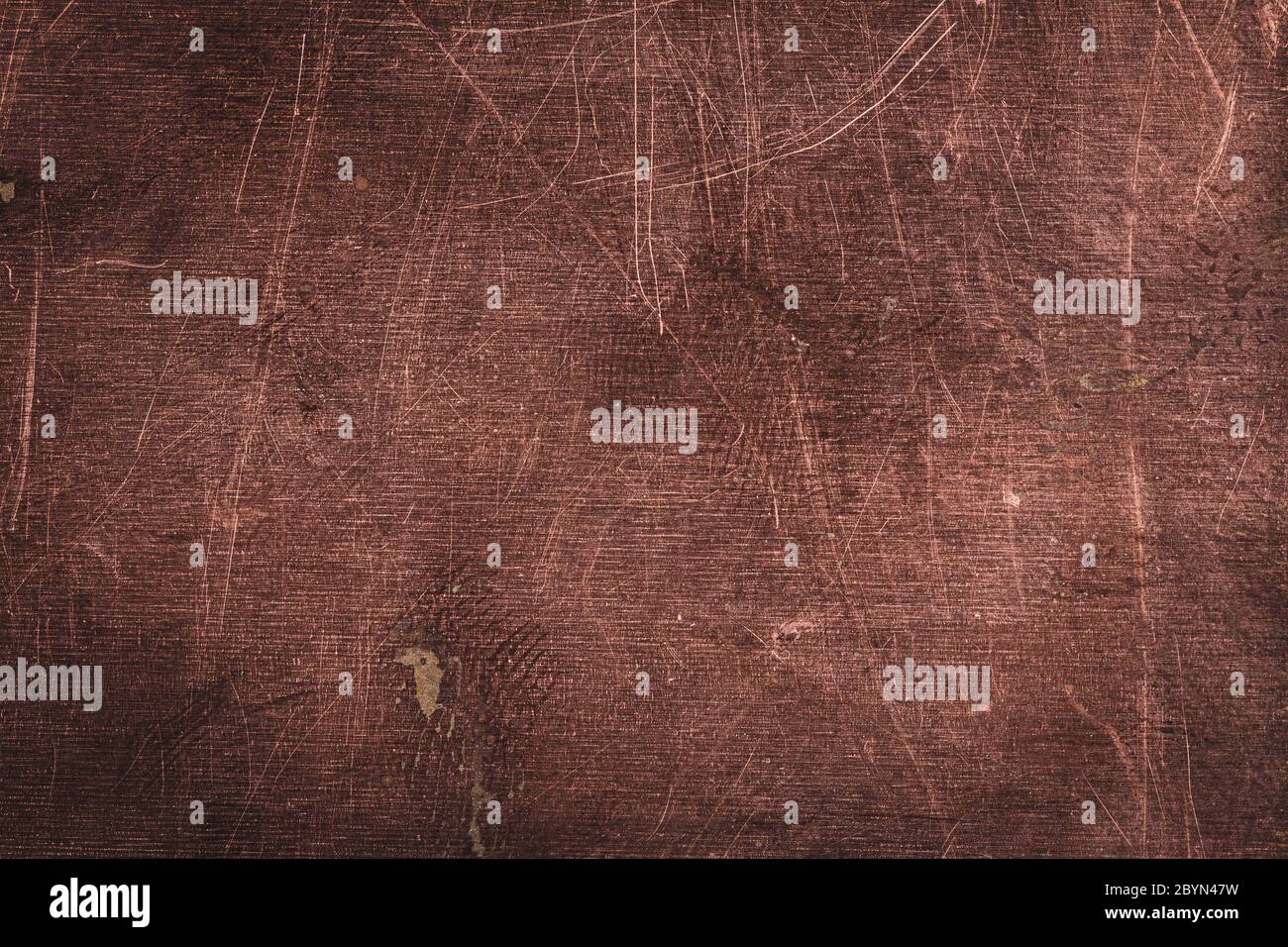 Scratched dirty dusty copper plate texture, old metal background ...