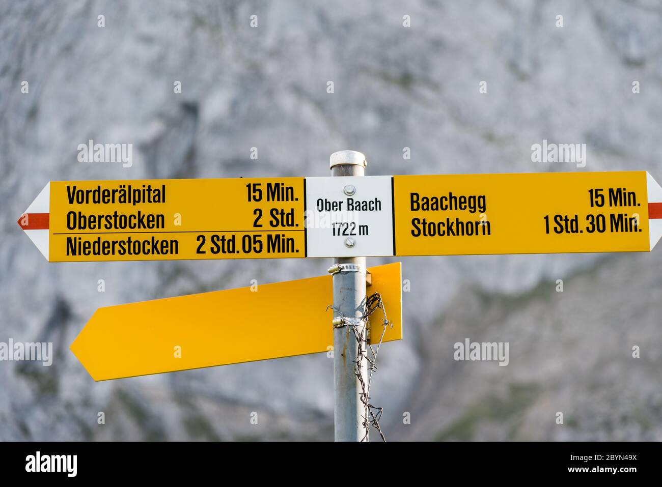 Swiss national park sign hi-res stock photography and images - Alamy