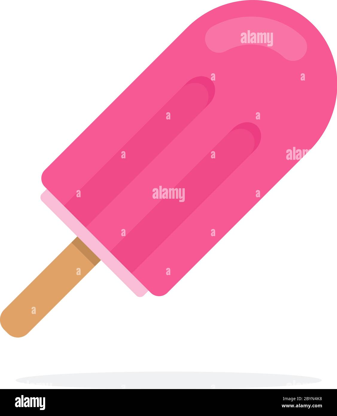 Wooden stick popsicle in Stock Vector Images - Alamy
