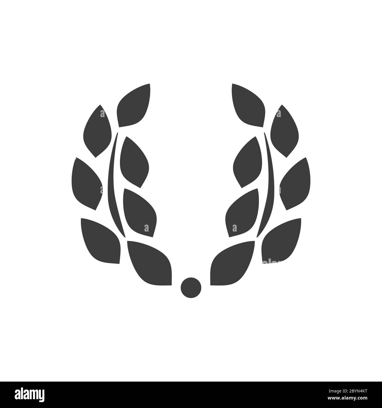 Laurel wreath icon Stock Photo - Alamy