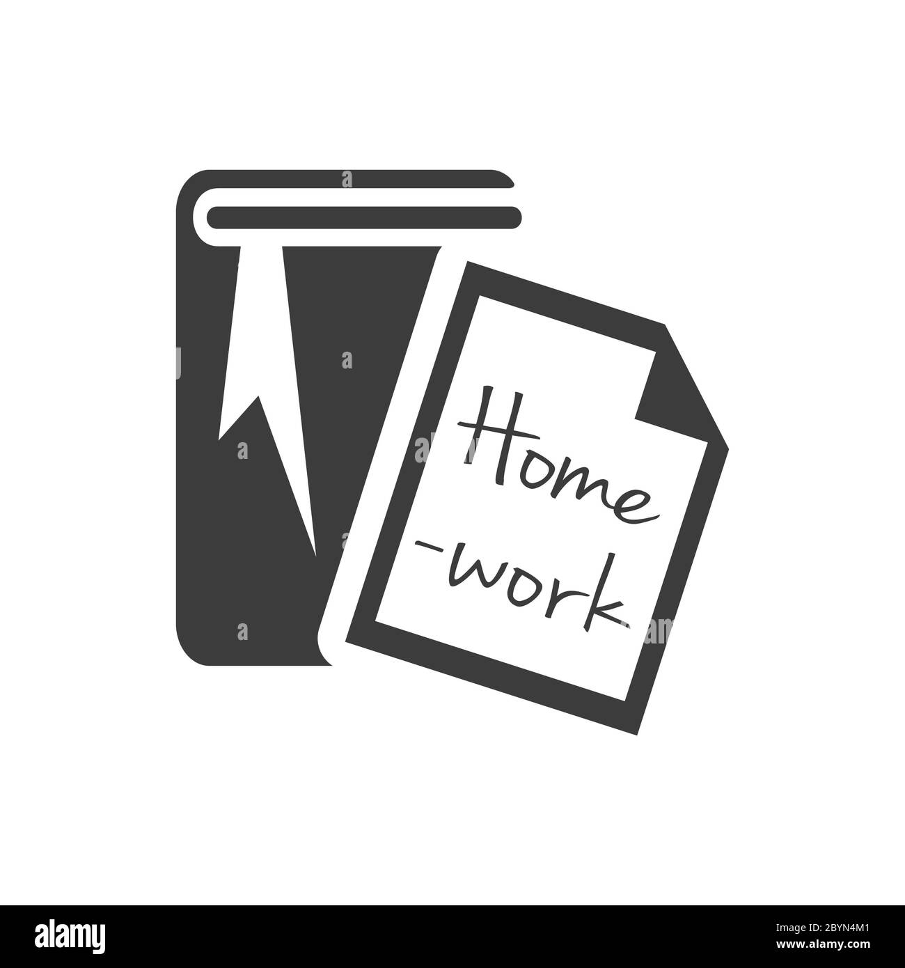 Homework icon hi-res stock photography and images - Alamy