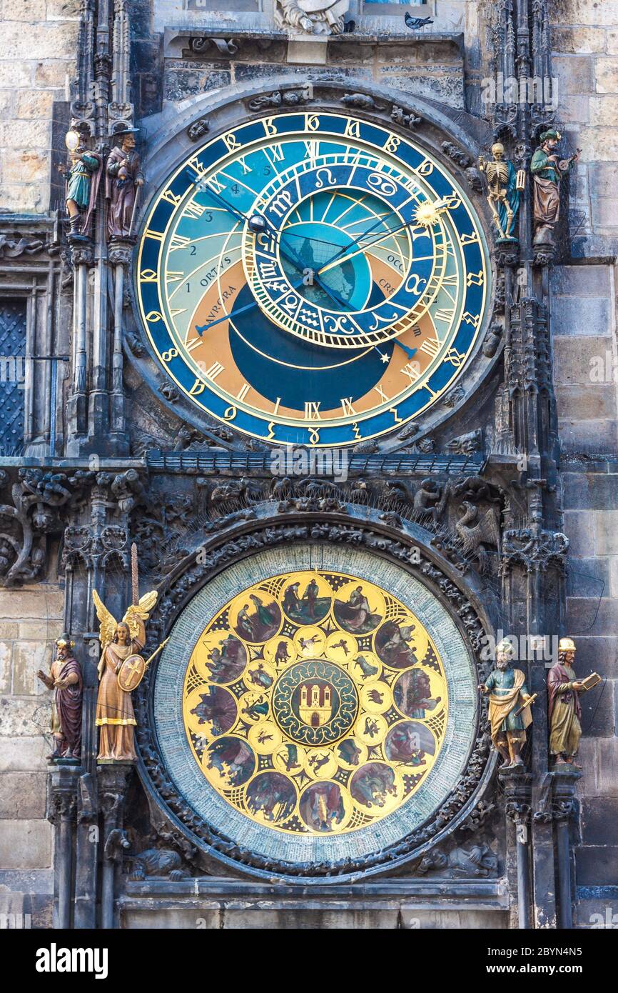 Astronomical Clock. Prague. Czech Republic Stock Photo - Alamy