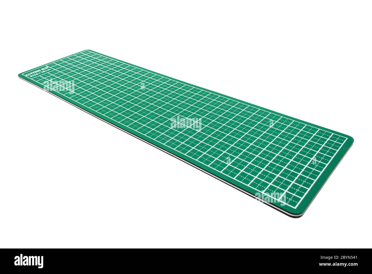 green cutting mat of office isolated on white background Stock Photo ...