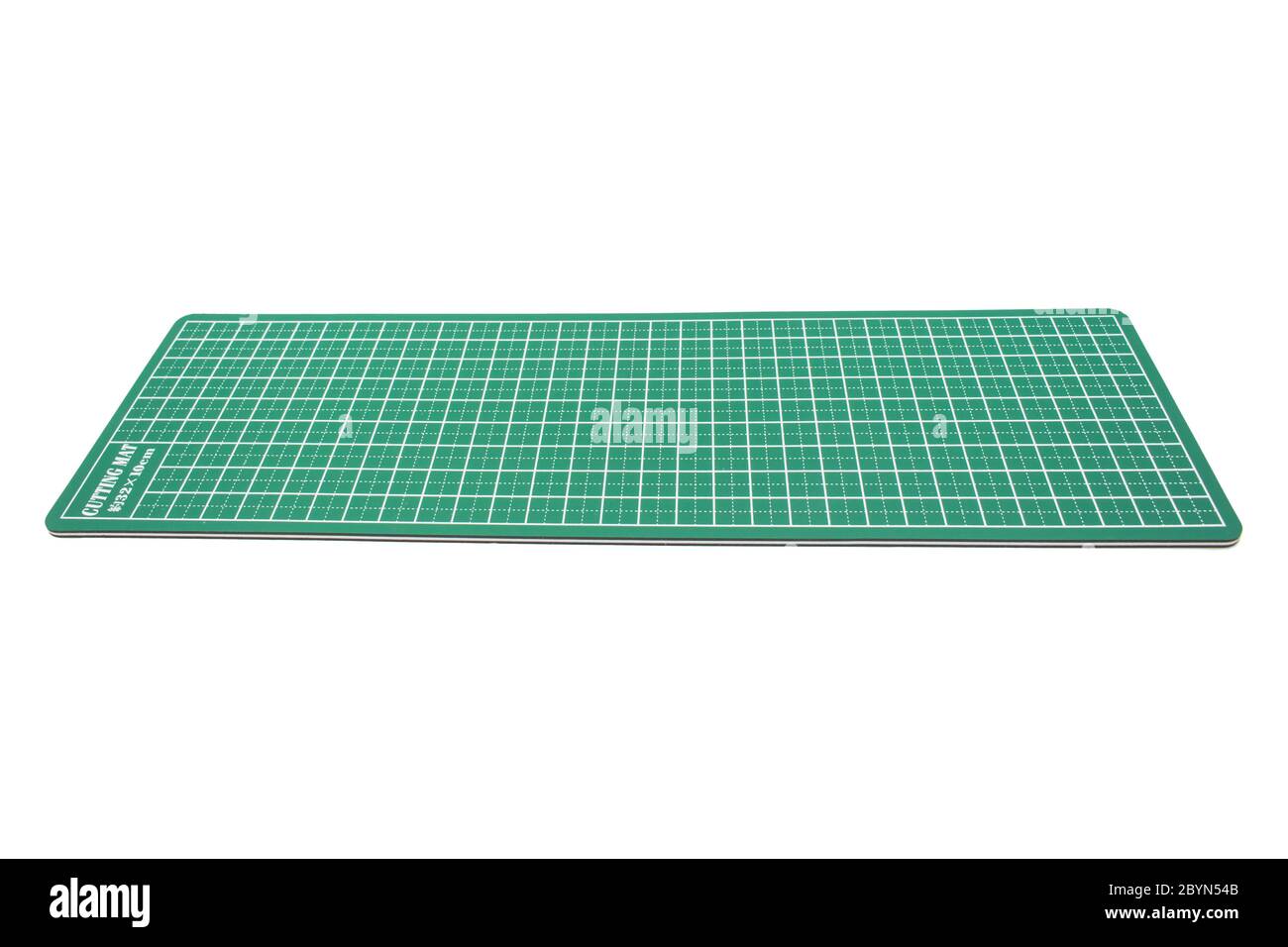 green cutting mat of office isolated on white background Stock Photo ...