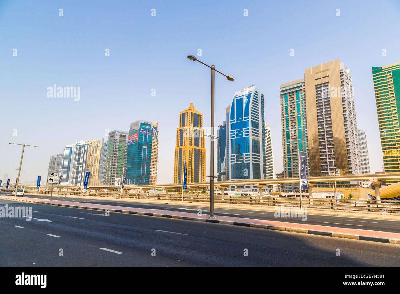 Dubai downtown. East, United Arab Emirates architecture Stock Photo - Alamy