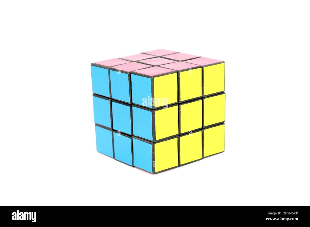 rubik cube colorful isolated on the white background Stock Photo - Alamy