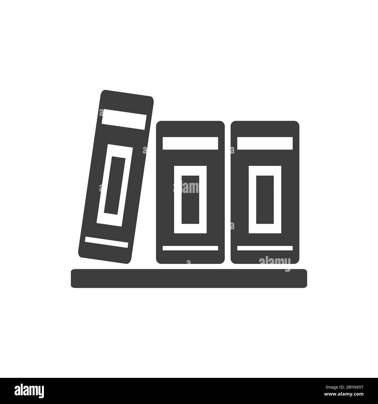 Bookshelf symbol hi-res stock photography and images - Alamy